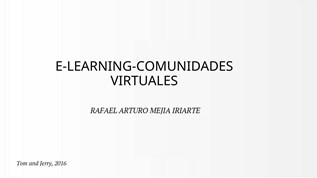 e-learning-comunidades virtuales at emaze Presentation