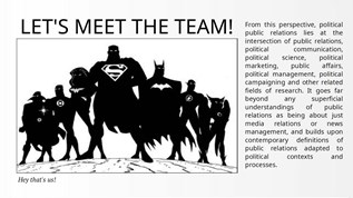 Intro to team members on emaze