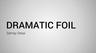 dramatic foil at emaze Presentation
