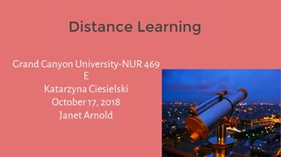 Distance Eduction Learning at emaze Presentation