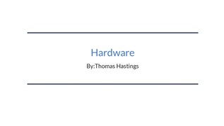 Hardware at emaze Presentation