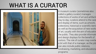 What is a curator at emaze Presentation