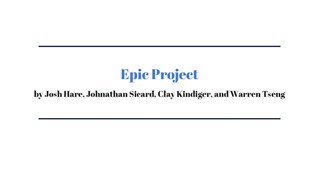 Epic Project at emaze Presentation