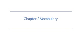 Chapter 2 Vocabulary at emaze Presentation