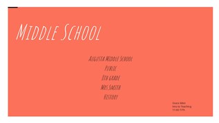 Middle School at emaze Presentation