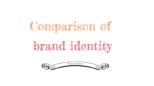 Comparison of brand identity at emaze Presentation
