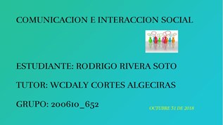 COMUNICACION E INTERACCION SOCIAL at emaze Presentation