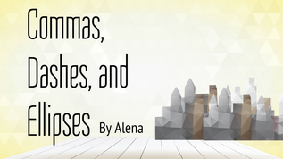 commas, dashes, and ellipses at emaze Presentation