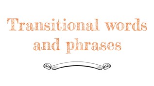 Transitional words and phrases at emaze Presentation
