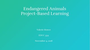 Project Based Learning - Endangered Animals at emaze Presentation