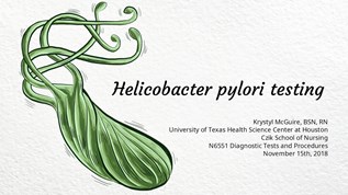 Helicobacter pylori testing at emaze Presentation