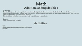 Math at emaze Presentation