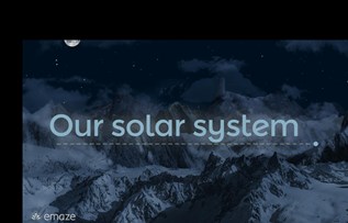 Our solar system at emaze Presentation