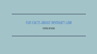 Fun facts abut Reinhart Law at emaze Presentation