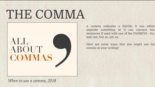 THE COMMA at emaze Presentation