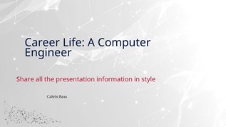 Career Life: A Computer Engineer at emaze Presentation