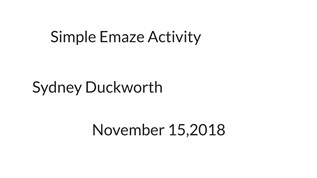 Simple Emaze Activity at emaze Presentation