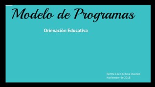 Modelo de Programas at emaze Presentation