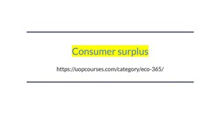Consumer surplus at emaze Presentation