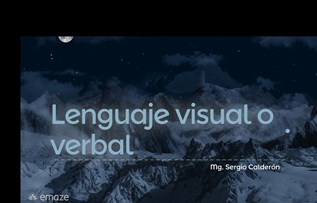 Lenguaje visual o verbal at emaze Presentation