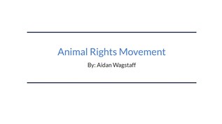 Animal Rights Movement at emaze Presentation