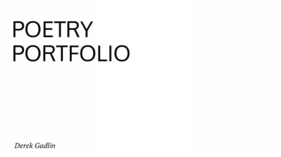 Poetry portfolio at emaze Presentation