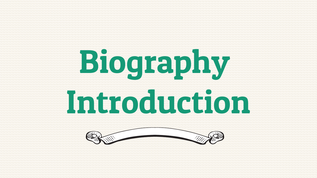 Biography Introduction at emaze Presentation