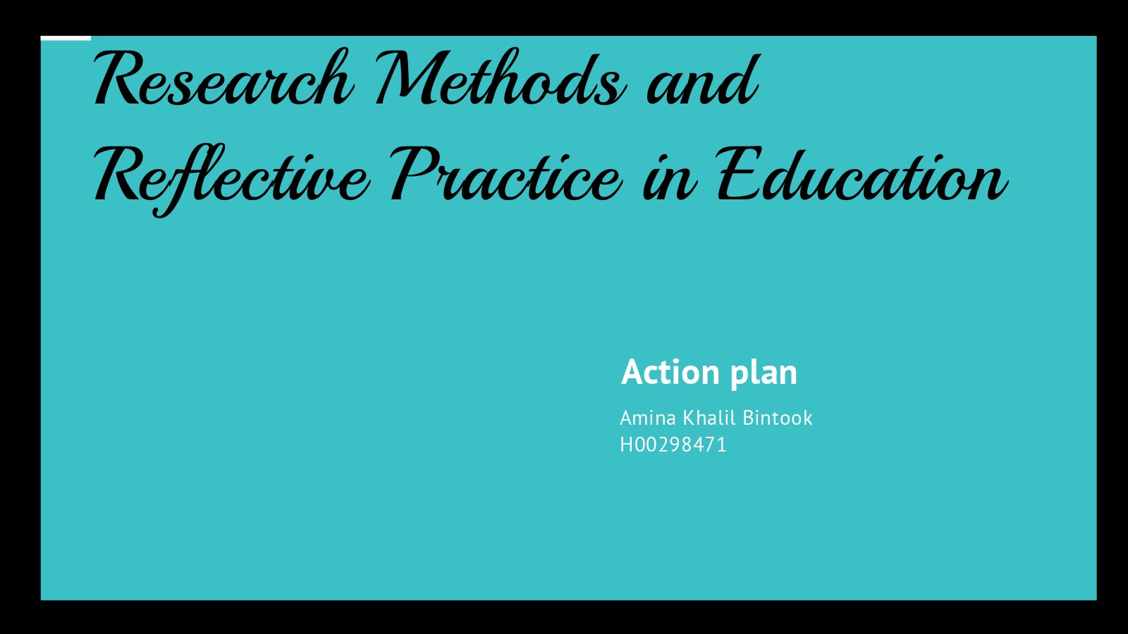 Research Methods and Reflective Practice in Education at emaze Presentation