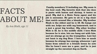 Facts About Me! at emaze Presentation