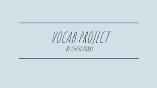 vocab project at emaze Presentation