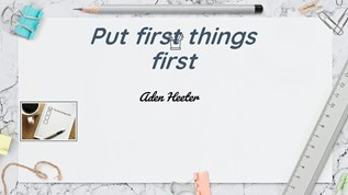 Put first things first at emaze Presentation
