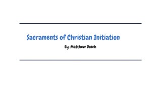 Sacraments of Christian Initiation at emaze Presentation