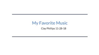 My Favorite Music at emaze Presentation