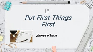 Put First Things First at emaze Presentation