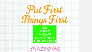 Put First Things First at emaze Presentation