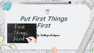 Put First Things First at emaze Presentation