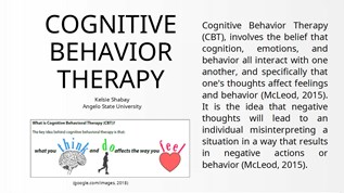 Module 6 - Cognitive Behavior Therapy at emaze Presentation