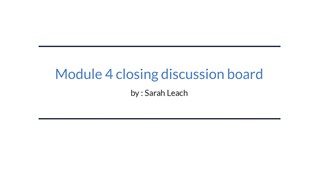 Module 2 discussion board at emaze Presentation