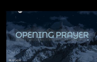 OPENING PRAYER at emaze Presentation