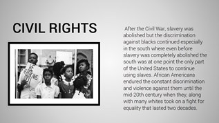 The Civil Rights Movement at emaze Presentation