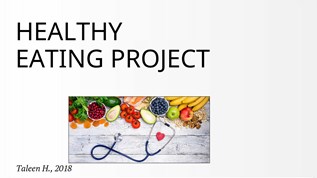 Healthy eating project at emaze Presentation