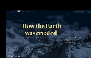 How the earth was created through a timeline at emaze Presentation