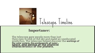 Telescope Timeline at emaze Presentation
