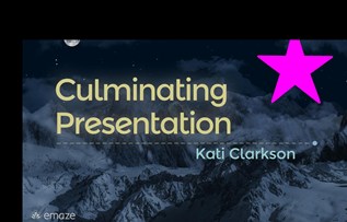 Culminating Presentation at emaze Presentation
