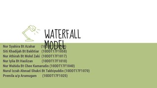 WATERFALL MODEL at emaze Presentation