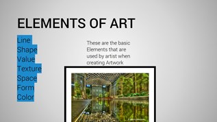 ELEmenTS OF ART at emaze Presentation