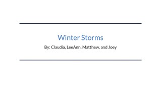 Winter Storms at emaze Presentation