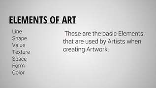 Elements of art at emaze Presentation