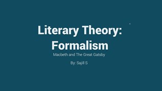 Literary Theory: Formalism at emaze Presentation
