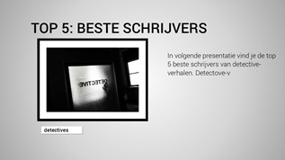 top 5: beste schrijvers at emaze Presentation